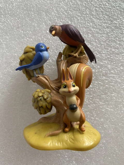 DISNEY SOFIA THE First 3" Tree with Squirrel Birds Loose PVC Figure ...