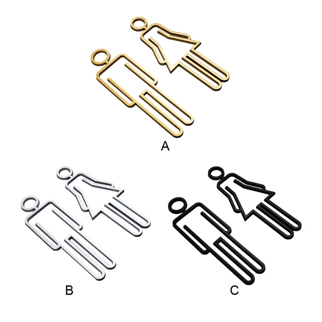 ACRYLIC TOILET SIGN Durable Door Symbol For Safe Bathroom Visible ...