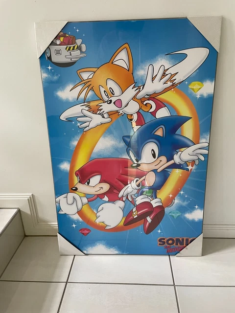 SONIC THE HEDGEHOG hanging poster Classic Tails Knuckles EUR 75,34 ...