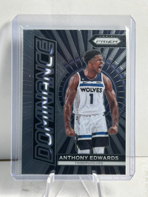 ANTHONY EDWARDS 2023-24 Panini Prizm Dominance Minnesota lupi di legno ...