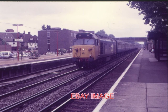 ORIGINAL 35MM SLIDE CLASS 50 LOCO NO 50011 LENTURION AT WEST BYFLEET ...