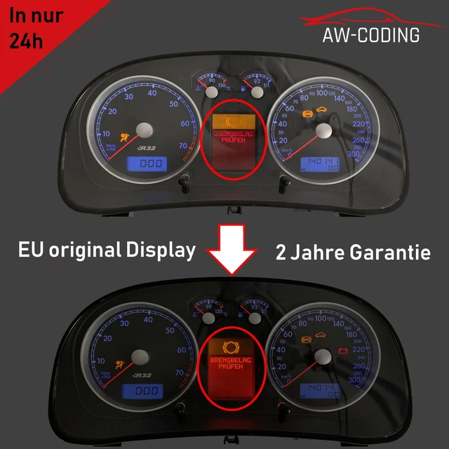 VW GOLF 4 T4 T5 Passat MFA FIS pixel error speedometer repair ...