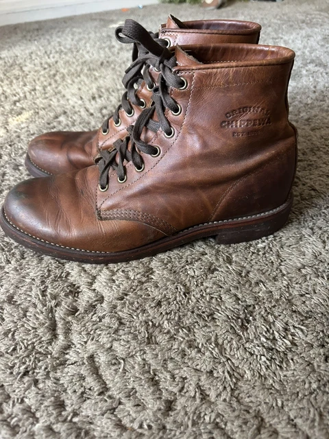 CHIPPEWA ELLISON WORK Boots Steel Toe Mens 10.5 D Original Chukka USA £ ...