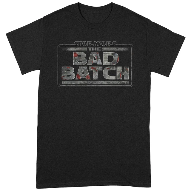STAR WARS - The Bad Batch Texture Logo Autorisé T-shirt Hommes EUR 10 ...