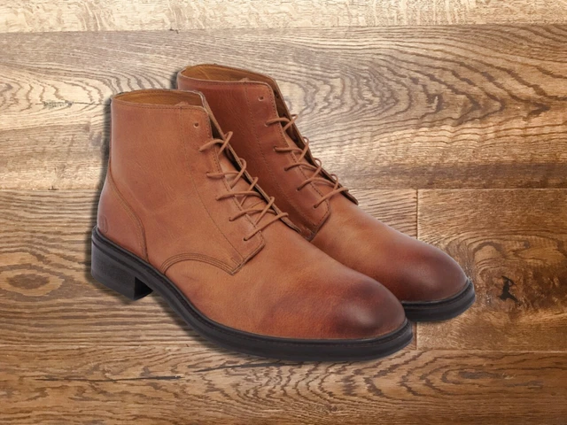 SUPERDRY MEN'S VINTAGE Officer Boot Leather Goat Suede UK8 EU42 US9 Tan BNWB £119.99 - PicClick UK