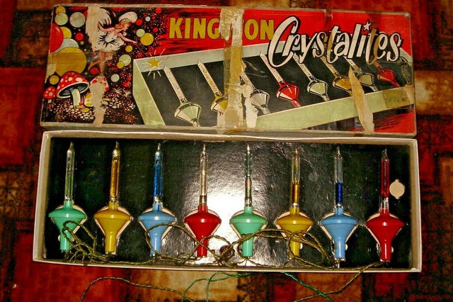KINGSTON CRYSTALITES Vintage Christmas Bubble Lights £495.00 - PicClick UK