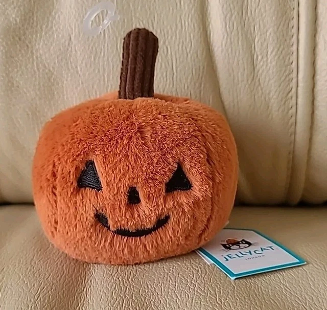 JELLYCAT OOKY JACK O Lantern Pumpkin Soft Toy Halloween BNWT £35.01 ...
