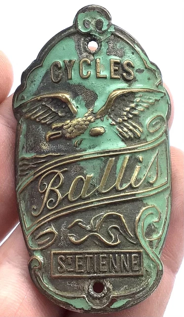 ANCIENNE PLAQUE DE Vélo Cycles Ballus St Étienne Aigle Old Enamel Bicycle Plate EUR 40,00 ...