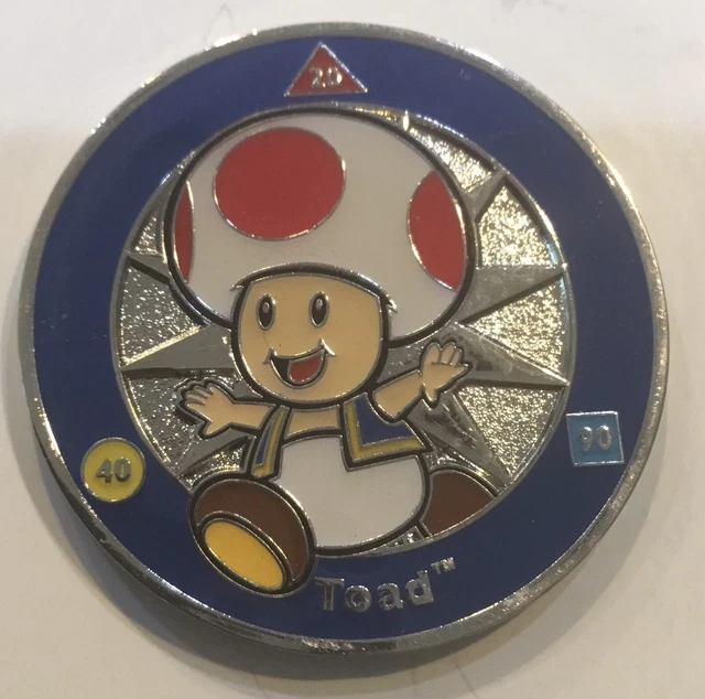 NINTENDO SUPER MARIO Brothers Toad Challenge Coin Medal £8.57 - PicClick UK