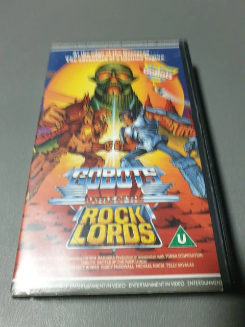 VHS GOBOTS BATTLE of the Rock Lords Rare video tape, like transformers ...