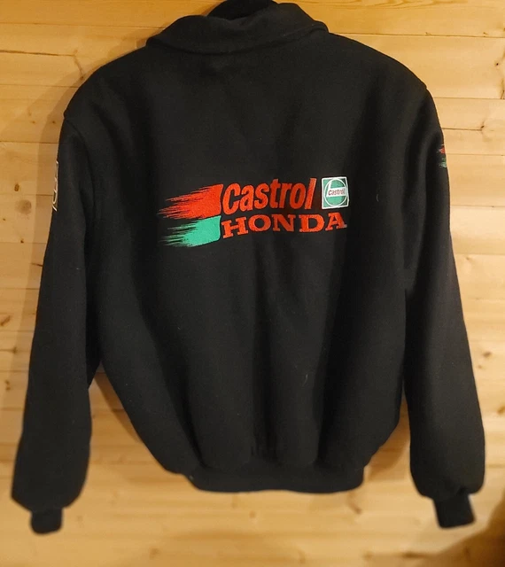 REDUCED BEST PRICE $199.99 Vintage Honda / Castrol HRC Embrodiered Wool ...