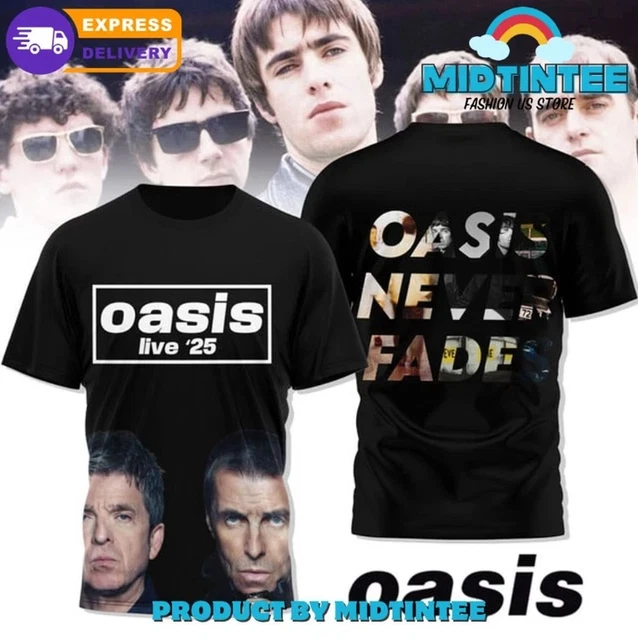 OASIS LIVE ’25 World Tour Limited Edition 3D Shirt Classic 3D T-shirt ...
