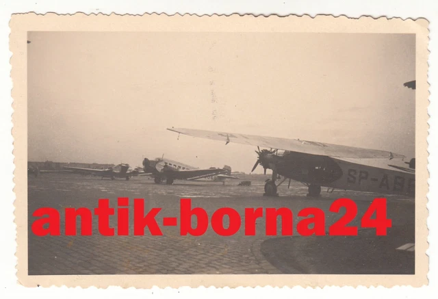 FOTO JU52 FLUGZEUG Plane zivile Maschine Kennung Lufthansa Flugplatz JU ...