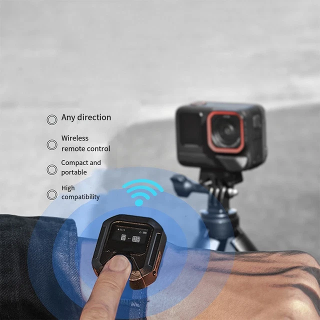 BT REMOTE CONTROL for Insta360 X5 GPS Enabled for Precise Shot Framing ...
