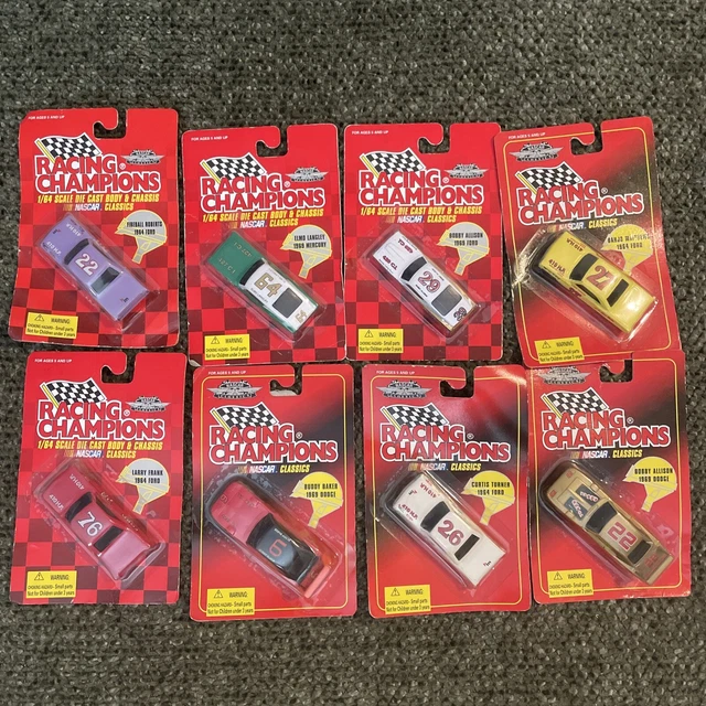 LOT DE 8 Racing Champions NASCAR Classics 1:64 Die-Cast 1964 1969 Bobby ...