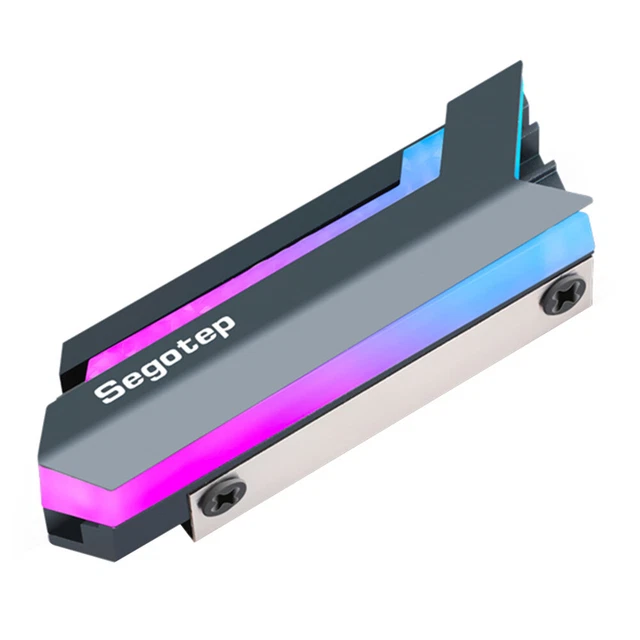 SATA/3-PIN RGB M.2 SSD Heatsink Cooler for NGFF M.2 2280 NVMe Solid ...