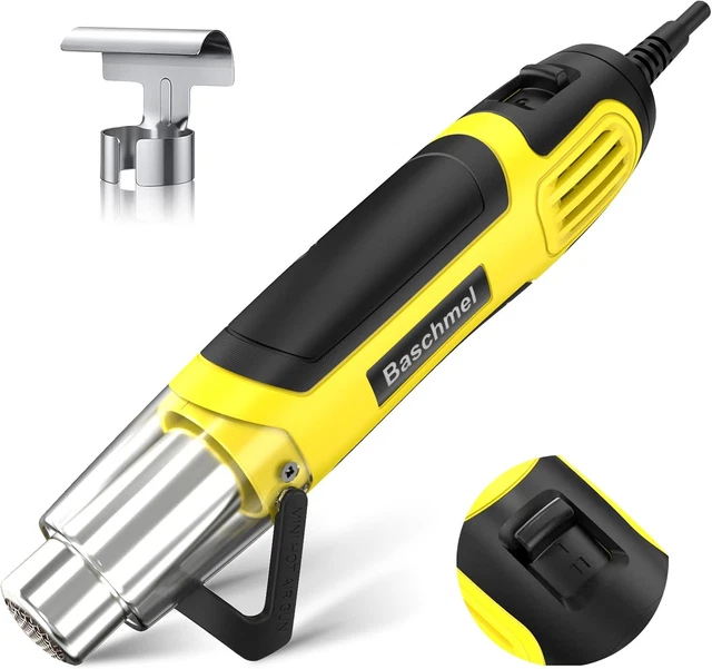 MINI HEAT GUN, 500W 2-Temp 662°F-932°F (350°C-500°C) Fast Heat Hot Air ...