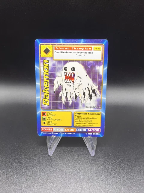 CARTE DIGIMON BAKEMON Niveau Champion JD-45 FR BANDAI 1999 EUR 4,90 - PicClick FR
