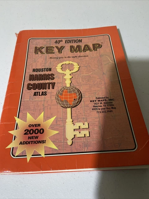 HOUSTON KEY MAP 40th Anniversary Booklet $10.00 - PicClick