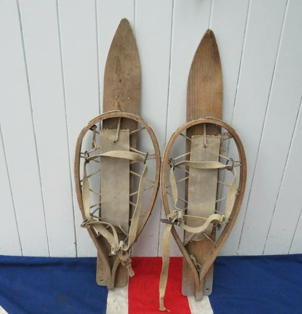 RARE ANTIQUE VINTAGE British Commandos Ww2 Norwegian Campaign Snowshoes ...