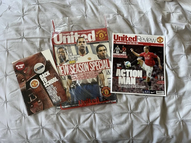 MANCHESTER UNITED MATCH day Bundle, Program And Magazine 2008, Issue ...
