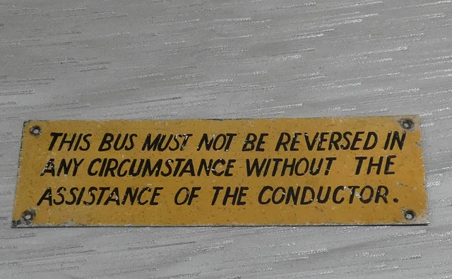 VINTAGE BUS SIGN, interior bus sign, signwritten/hand painted £31.90 ...