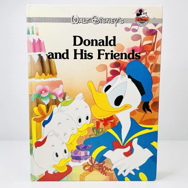 VINTAGE HARDCOVER BOOK Walt Disneys Donald and His Friends 1992 Donald ...