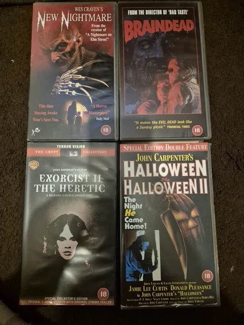 COLLECTION OF 4 Horror Vhs tapes £20.00 - PicClick UK