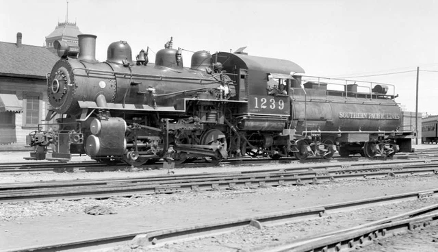 SP SOUTHERN PACIFIC Railroad Locomotive Engine No 1239 Old Train Photo ...