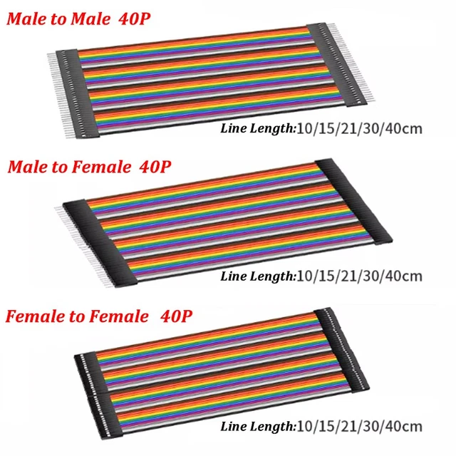 40P BRASS WIRE DuPont Wire Color Connection Ribbon Test Wire 10/15/21 ...