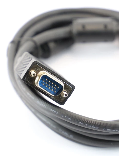 VGA MONITOR EXTENSION Cable Male - Female PC to Screen SHORT 1 Metre $5 ...