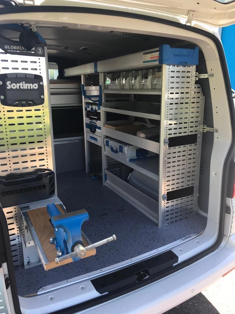 SORTIMO VAN RACKING Lining Vw T6 T5 Transporter From Show Van Bulkhead ...