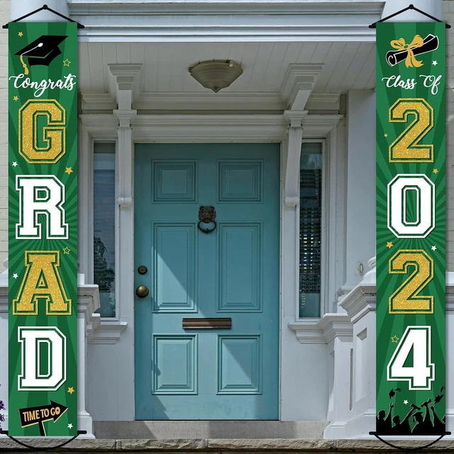 2024 GRADUATION BANNER Class of 2024 Congrats Grad Porch Sign Party ...