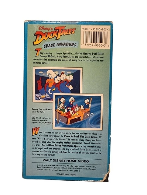 DISNEYS DUCKTALES SPACE Invaders (VHS, 1990) £9.49 - PicClick UK
