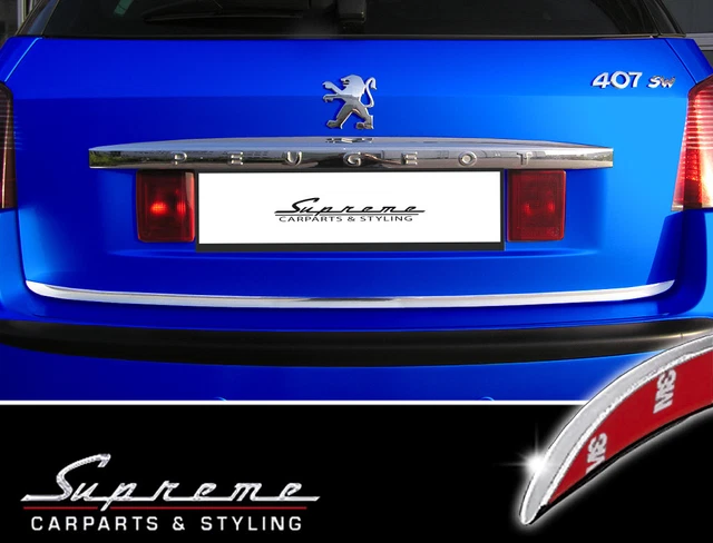 PEUGEOT 407 SW Chrom Zierleiste 3M Tuning Heckleiste Kantenschutz EUR ...