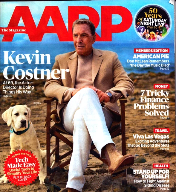 AARP MAGAZINE AUGUST September 2024 Kevin Costner Don McLean Flip Issue ...
