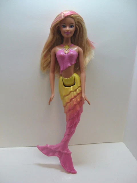 BARBIE A MERMAID Tale doll Water Play Fun pink tail EUR 8,81 - PicClick FR