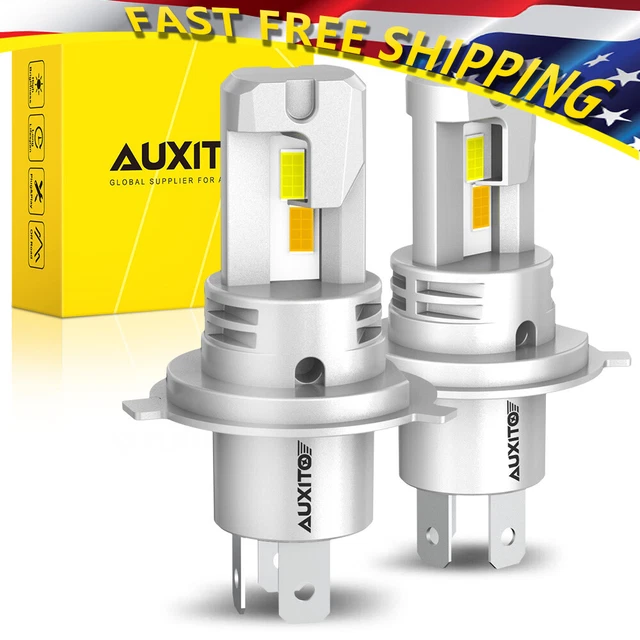 AUXITO SUPER H4/9003/HB2 Bright LED Kit Headlight Bulb High Low Beam Amber White $46.00 ...