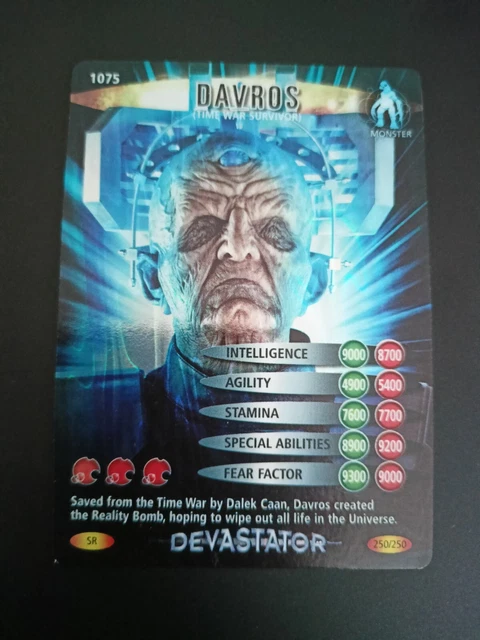DOCTOR WHO BATTLES IN TIME DEVASTATOR Davros (Time War) 1075 Super Rare ...