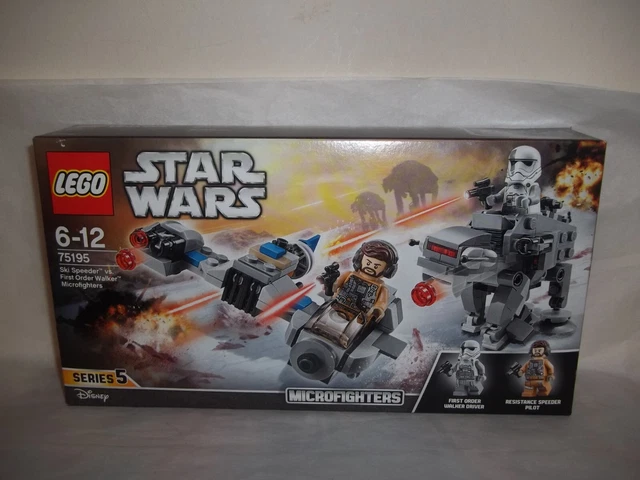 LEGO STAR WARS SKI SPEEDER vs FIRST ORDER WALKER MICROFIGHTERS 75195 ...