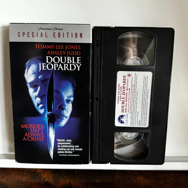 DOUBLE JEOPARDY 1999 VHS Tape Paramount Pictures Ashley Judd, Tommy Lee ...