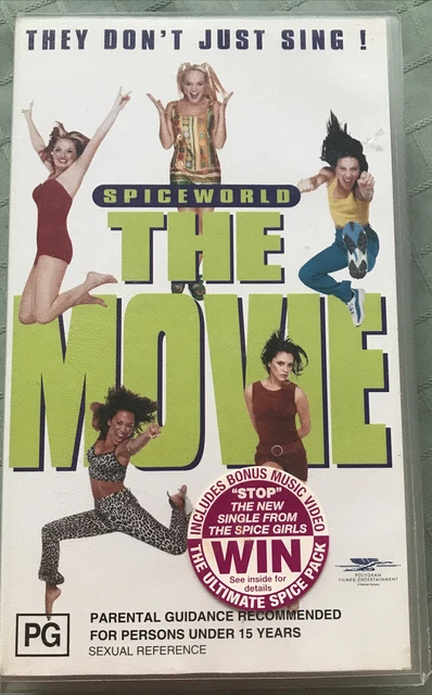 SPICE GIRLS SPICE World VHS Vintage 90s Memorabilia Bonus Music Video ...