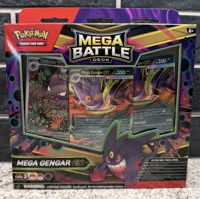 POKEMON TCG MEGA Battle Deck Mega Gengar Ex Factory Sealed Brand New ...