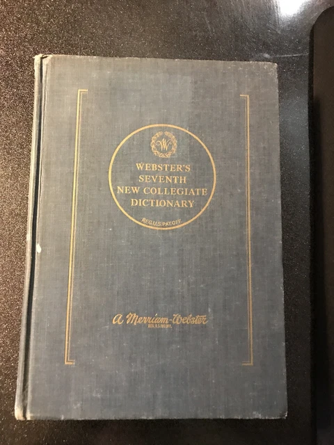 WEBSTERS SEVENTH NEW Collegiate Dictionary 1963 G&C Merriam Co $13.99 ...