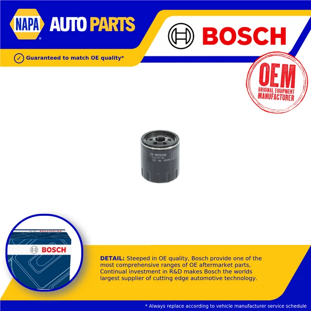 OIL FILTER FITS PEUGEOT TRAVELLER 2.0D 16 to 18 Bosch E149102 E149134 ...