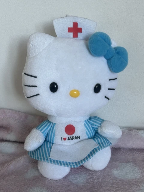 TY HELLO KITTY Sanrio I Love Japan Nurse 7” Soft Toy Plush £5.92 - PicClick UK
