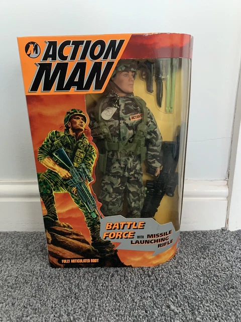 ACTION MAN BATTLE Force with Missile Launching Rifle 1993 90s Action ...