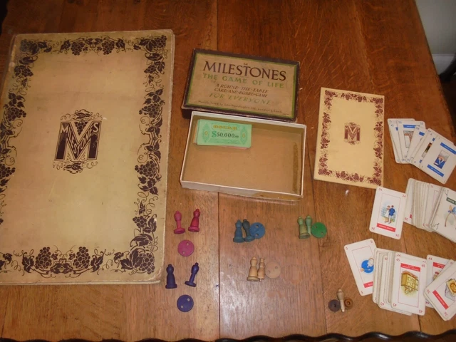 THE GAME OF Life Rare Vintage Milestones Board Game By John Waddington ...