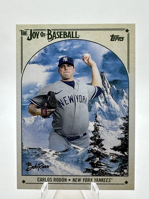 2023 TOPPS X Bob Ross la joie du baseball - CARLOS RODON #82 Yankees de ...
