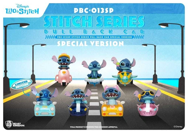 LILO & STITCH Pull Back Cars Blind Box 6-Pack Special Edition Beast ...